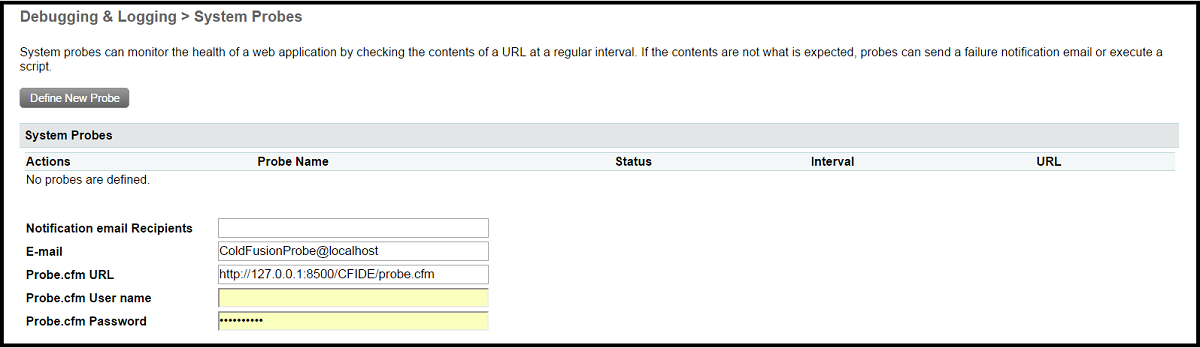 Debugging And Logging Probes Coldfusion Tuning Guide